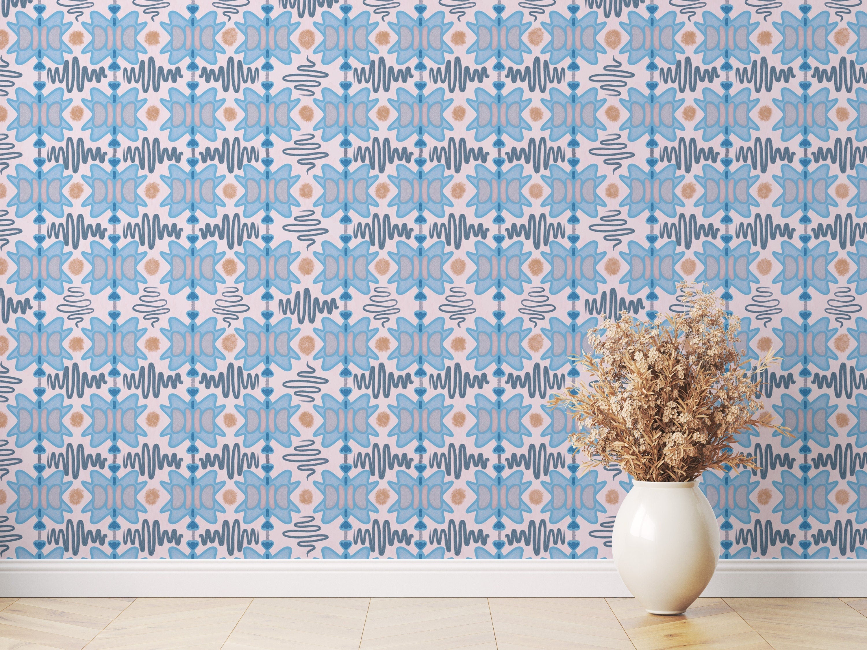 Blue Wallpaper – Funky Paper Co