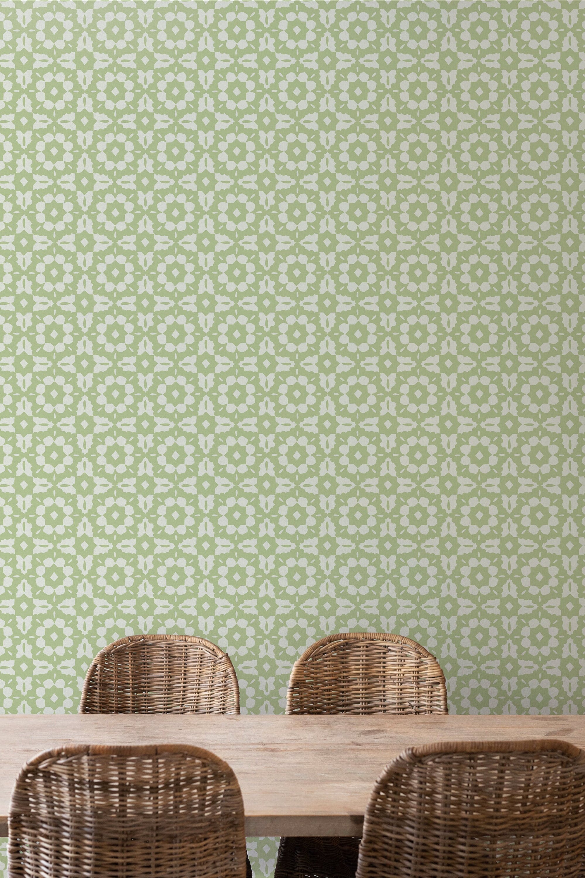 ALBANY | PEEL AND STICK WALLPAPER | GREEN WALLPAPER – Funky Paper Co